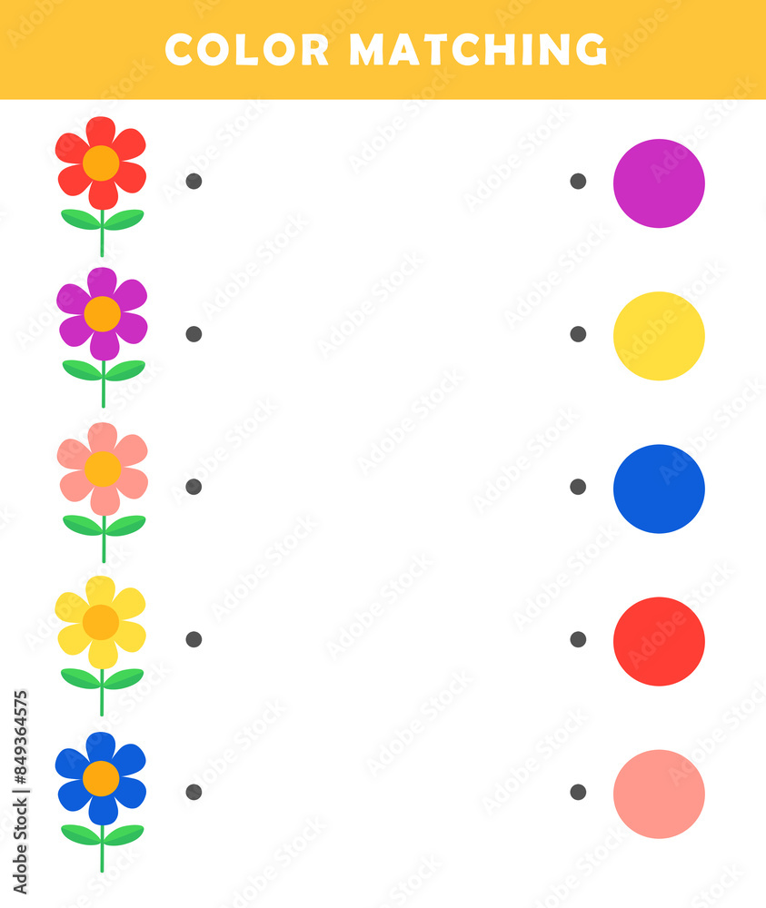 Color matching game for preschool kids. Color Matching Activities for ...