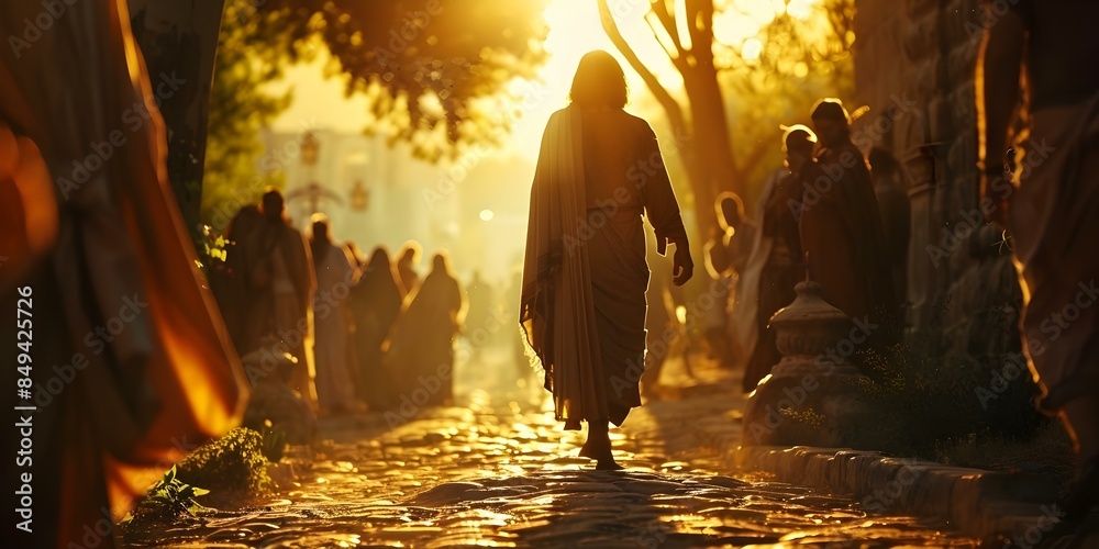 The awaited arrival of Jesus Christ as foretold in the Bible. Concept ...