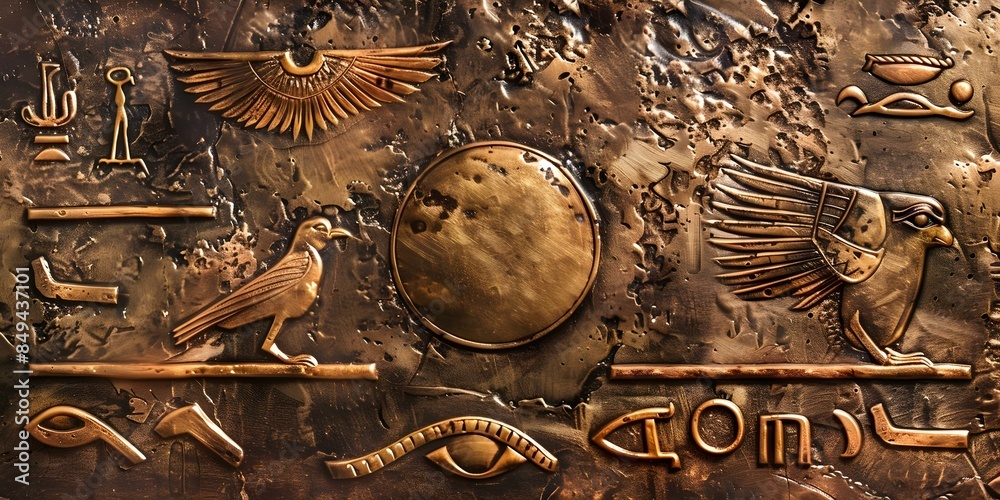 The Origins of Ancient Egyptian Hieroglyphs. Concept Ancient Egypt ...