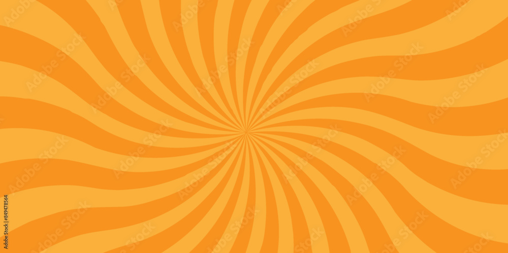Vector Abstract orange sun rays and sunburst backdrop background ...