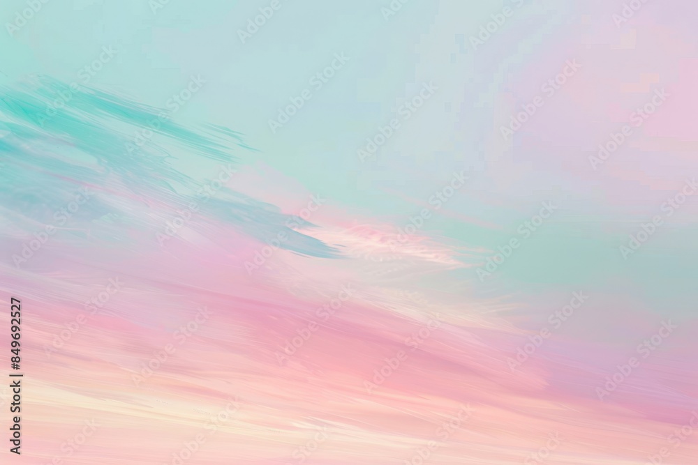 Abstract background featuring a pastel colored sky blending from pink ...