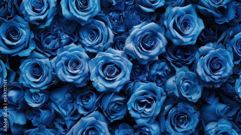 Background of many blue roses. Wall paper and Posters ,Back Ground of ...