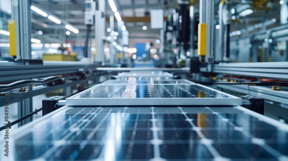 Inside the factory rows of machines are busy ting shaping and ...