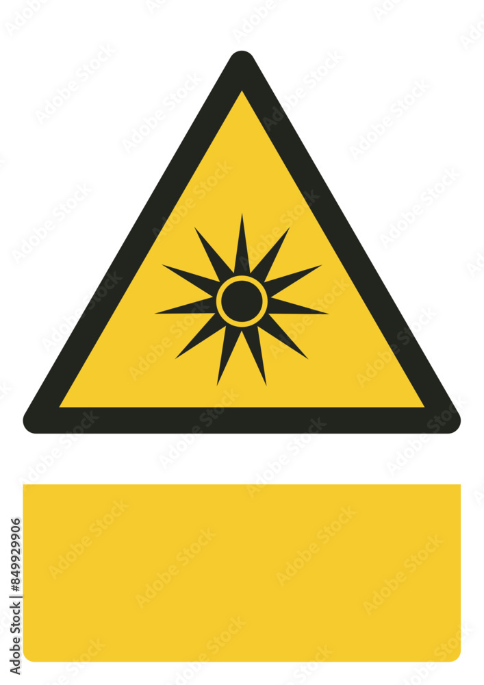 ISO warning safety signs_warning ; optical radiation your custom ...