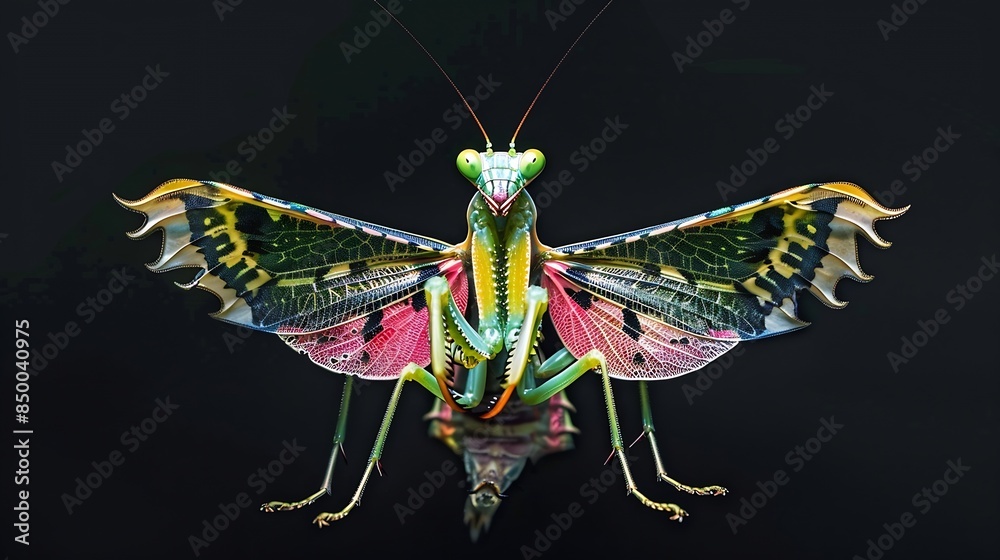 Amazing colorful Pseudocreobotra wahlbergii female Spiny Flower Mantis ...