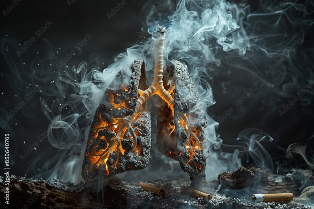 Explore the devastating effects of cigarette smoke on lung anatomy and ...