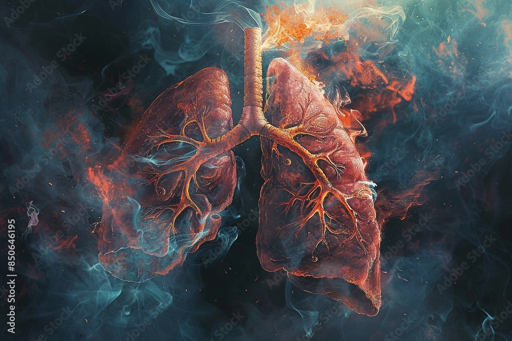 Explore the devastating effects of cigarette smoke on lung anatomy and ...