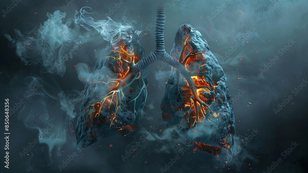 Explore the devastating effects of cigarette smoke on lung anatomy and ...