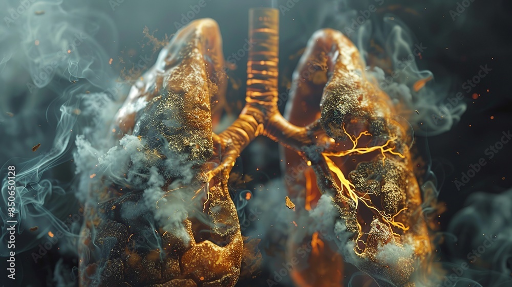 Explore the devastating effects of cigarette smoke on lung anatomy and ...
