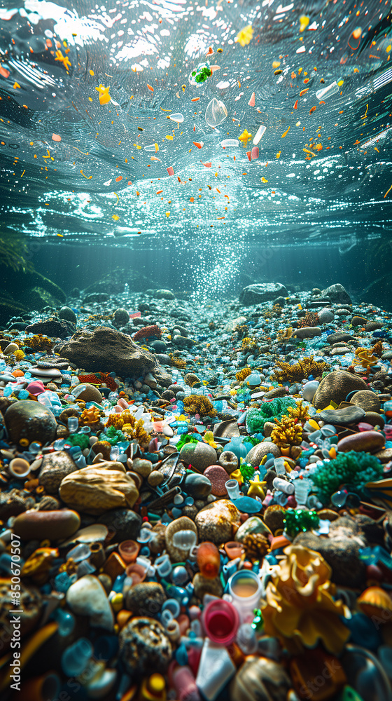 High-resolution image of microplastic pollution in a freshwater ...