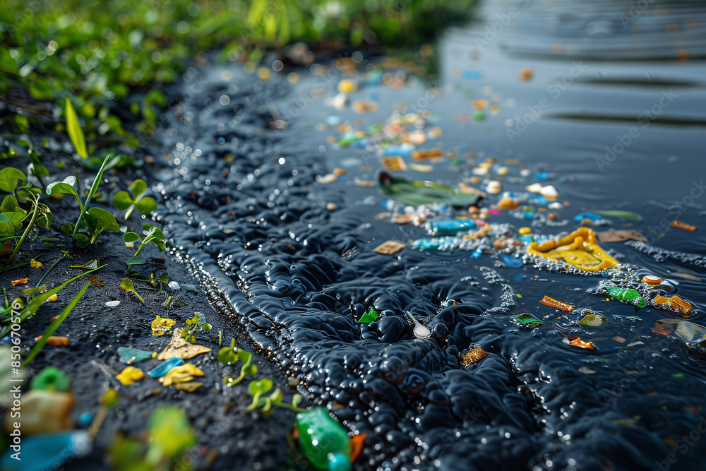 High-resolution image of microplastic pollution in a freshwater ...