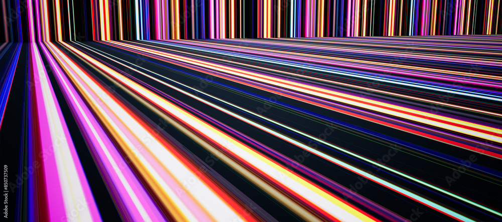 Colorful abstract light streaks effect animation background. Music ...