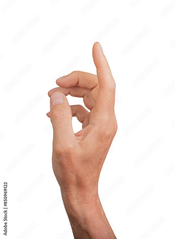 Touching finger pointing, hand gesturing. Clicking index finger ...