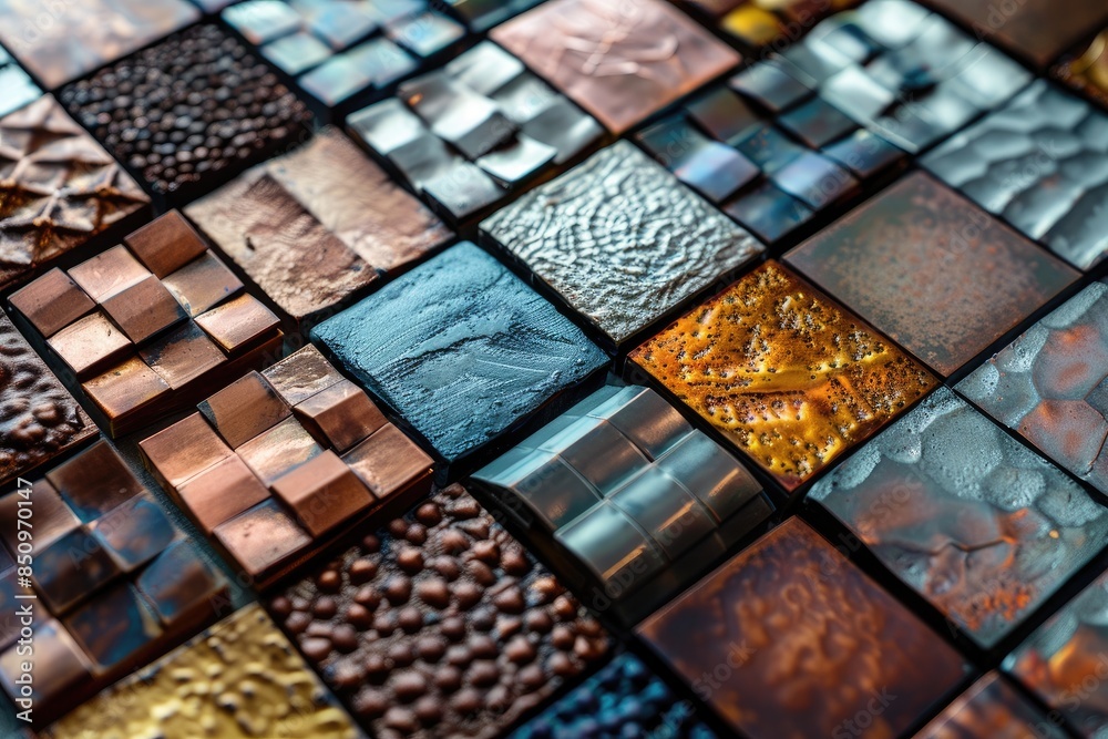 Stone samples. Paving samples. Palette of materials for repair ...