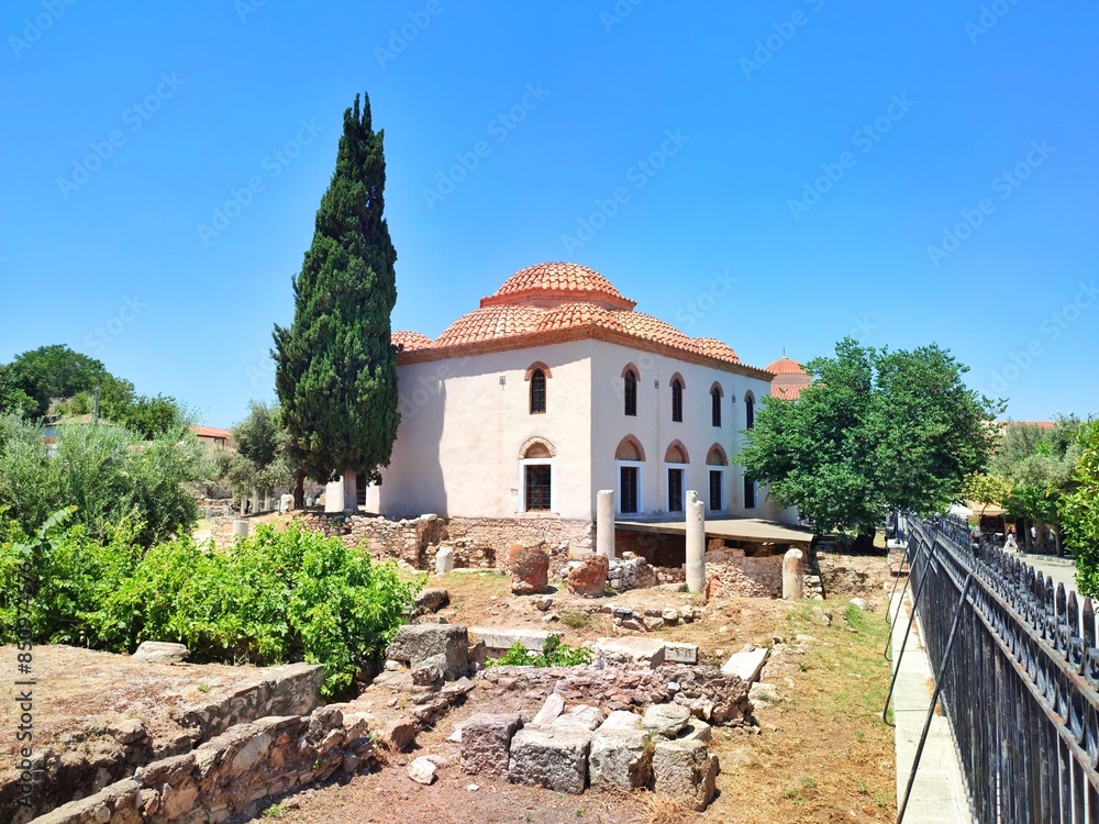 Exterior view of the Fethiye Mosque Museum, a 17th-century Ottoman ...