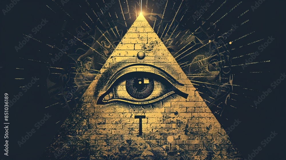 Eye of Horus secret society illuminati conspiracy. All seeing eye ...