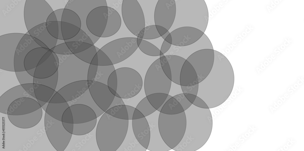 Grey circle transparent pattern- vector illustration. Abstract blurred ...