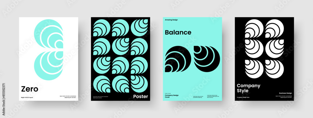 Geometric Poster Template. Isolated Banner Layout. Abstract Flyer ...