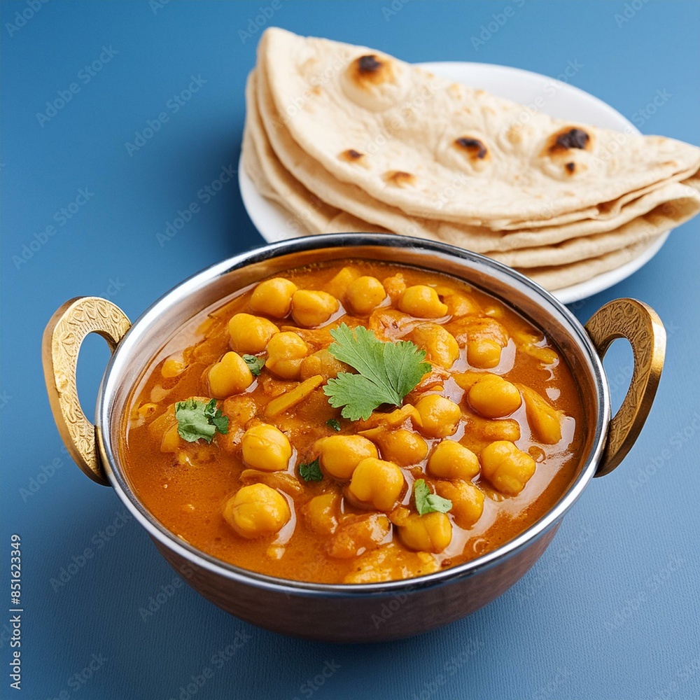 Indian cuisine chole masala curry also called chickpeas masala Stock ...