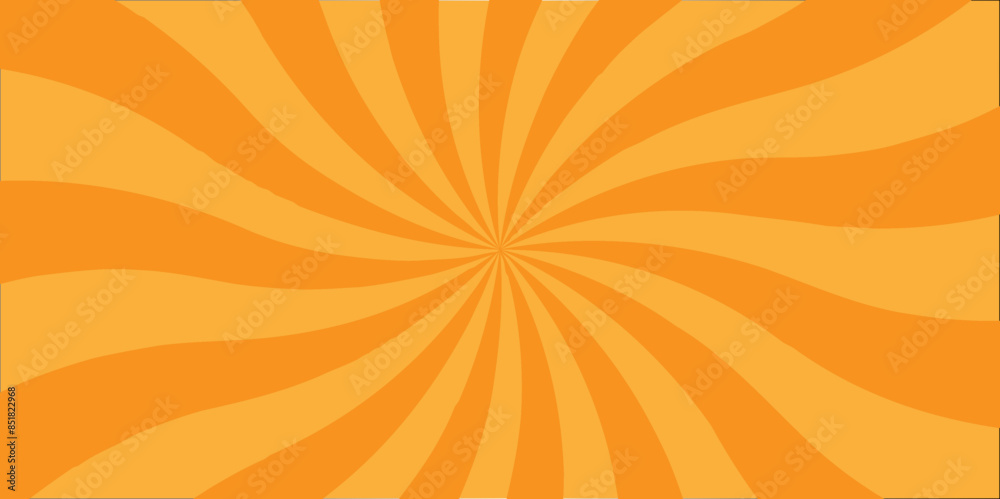 Vector Abstract orange sun rays and sunburst backdrop background ...