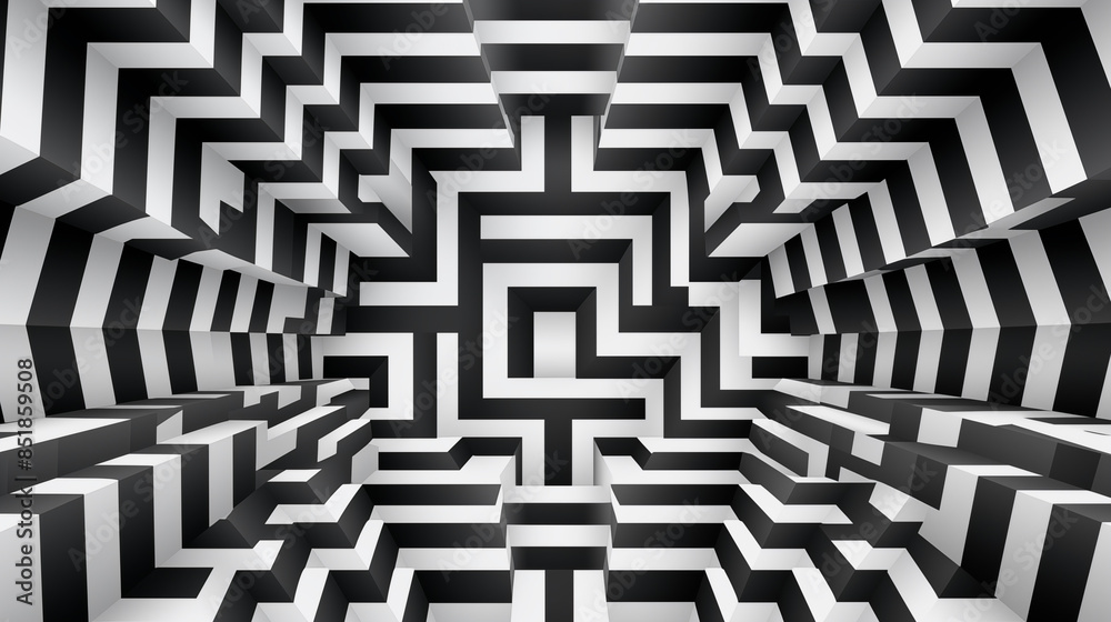An optical illusion background. Mind-bending visual effect backdrop ...