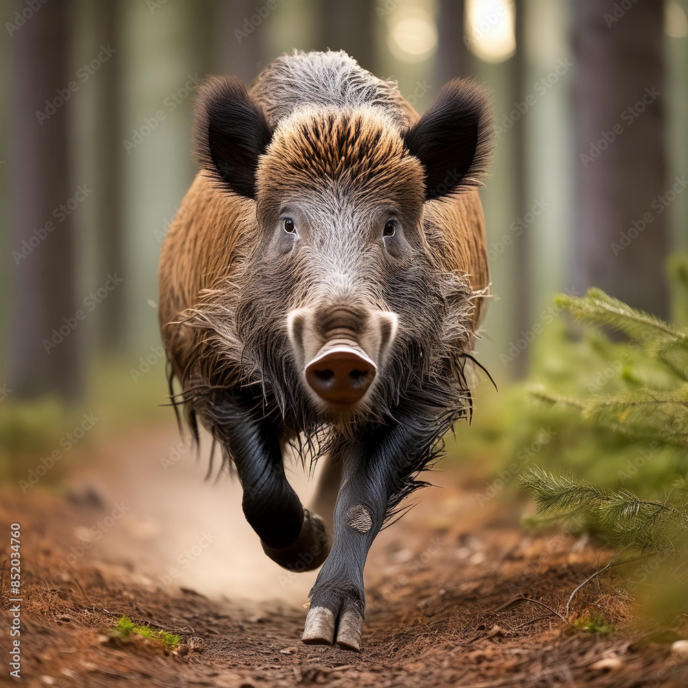 sanglier, cochon, animal, sauvage, phacochère, gibier, mammifère, faune ...