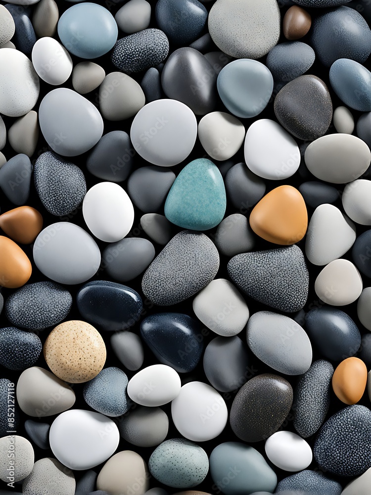 Seamless vertical background showcasing sea pebbles, perfect for ...