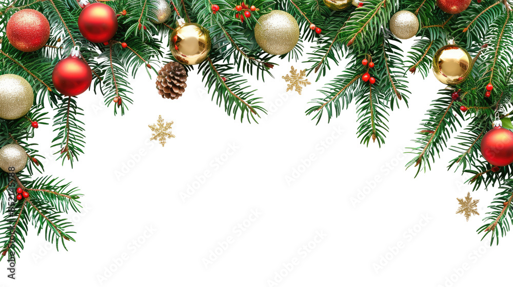 Christmas decoration transparent background Stock Photo | Adobe Stock