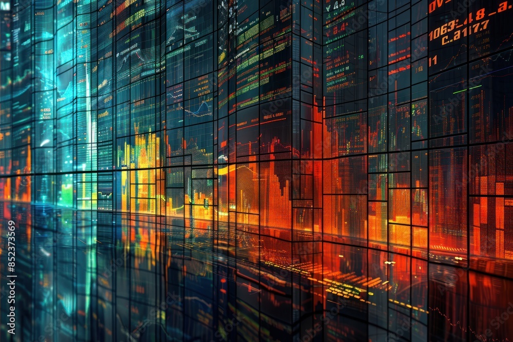 Stock market heatmap showing performance of different sectors Stock ... Stock market heatmap showing performance of different sectors Stock ...