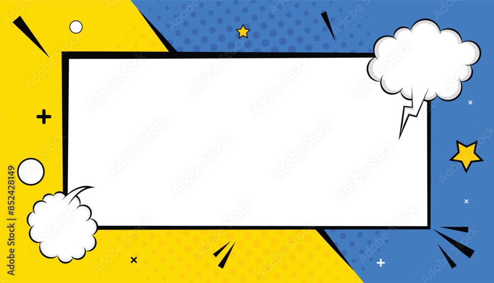 Comic template background design. comic book superhero magazine. Cover ...