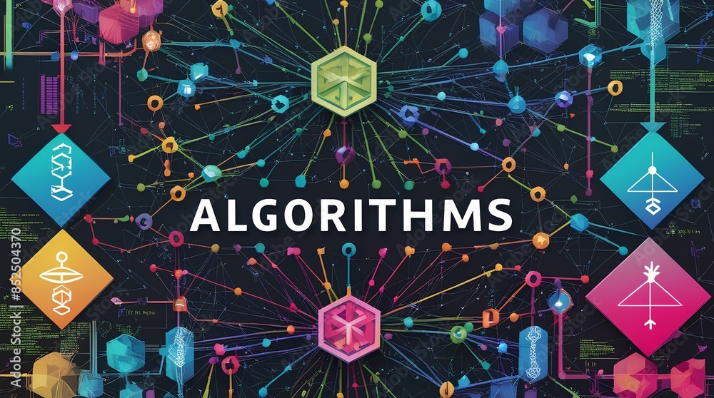 Algorithmic Nexus: Paths of Precision, A visually compelling digital ...