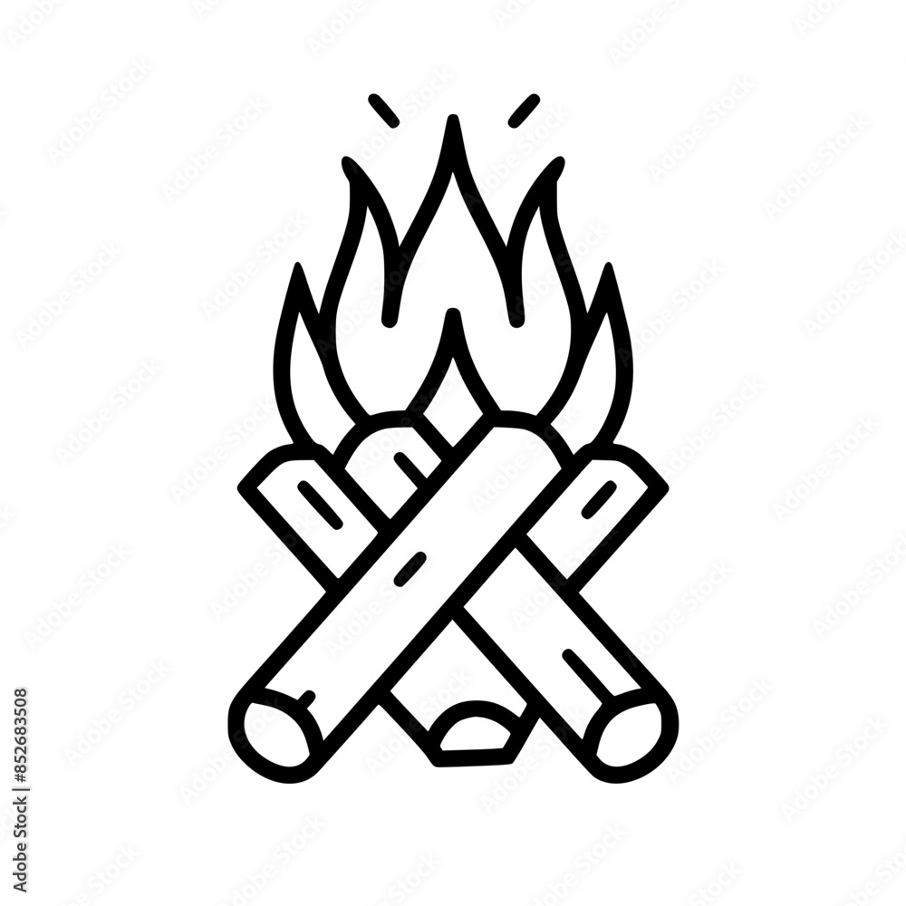 [BAE] å_Flame Clipart, Flame Silhouette, Campfire SVG Bundle, Camping ...