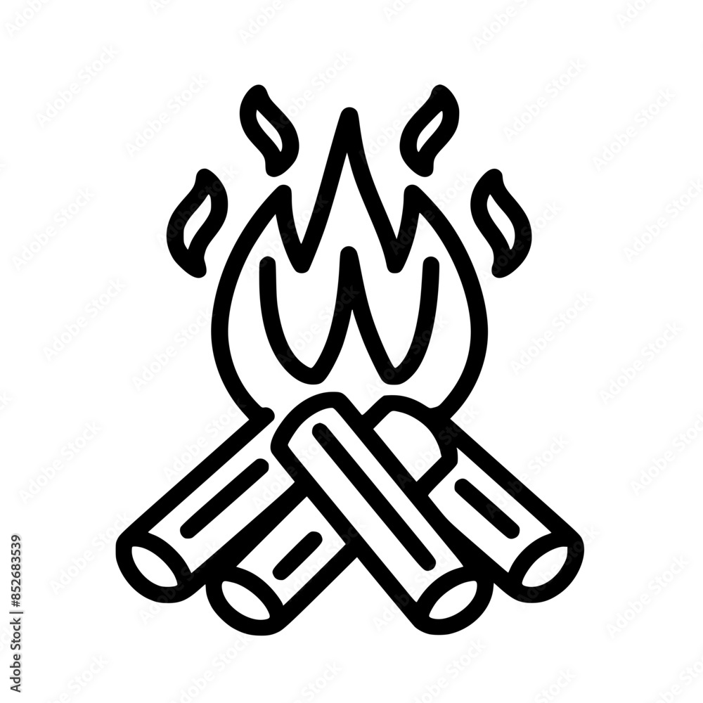 [BAE] å_Flame Clipart, Flame Silhouette, Campfire SVG Bundle, Camping ...