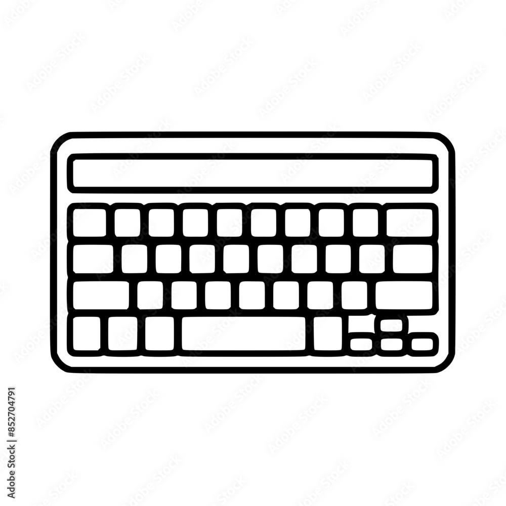 Blank Computer Keyboard SVG, Svg files for Cricut, Keyboard PNG ...