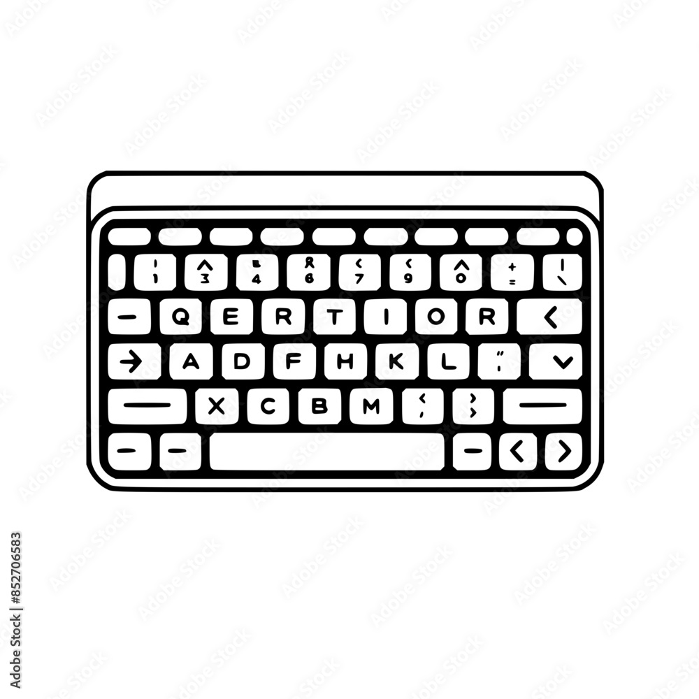 Image vectorielle Stock blank computer keyboard svg, svg files for ...