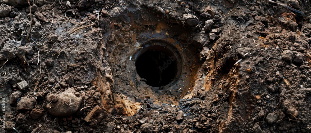 creepy underground tunnel, cramped, dark, and narrow passage with ...