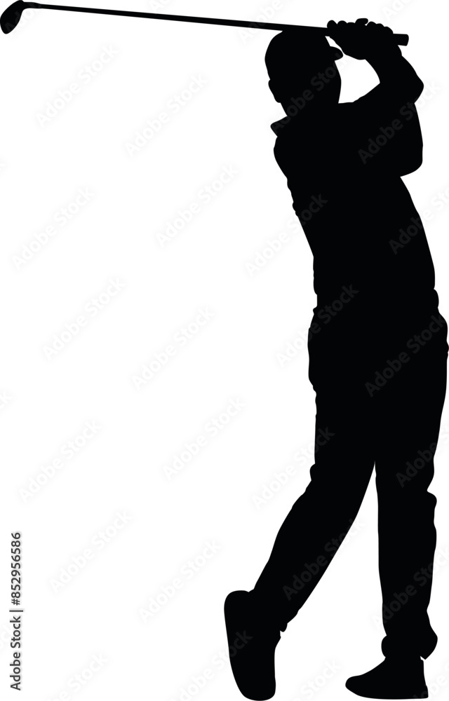 Golfer SVG Cut File for Cricut and Silhouette, EPS Vector, DXF , PNG ...