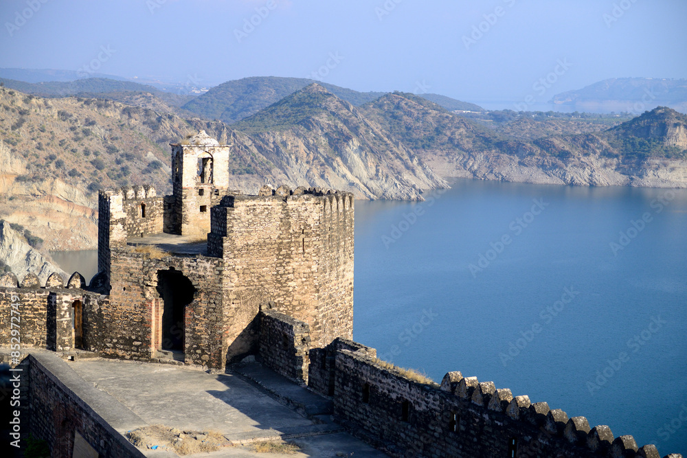 Watchtower of the famous and historic Ramkot Fort, situated on the ...