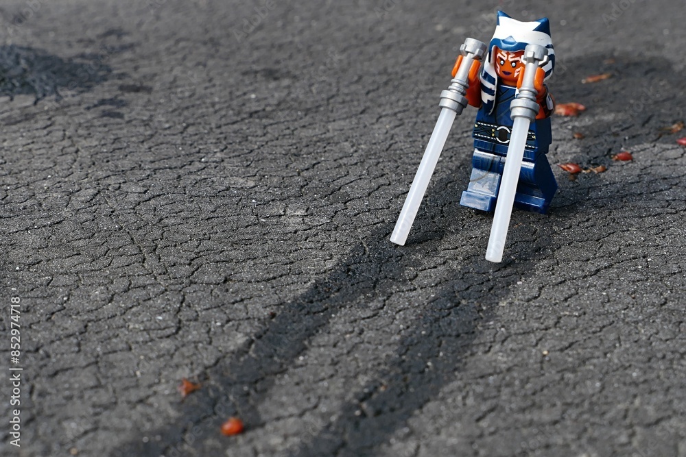 LEGO Star Wars toy figure of female Jedi Togruta character Ahsoka Tano ...