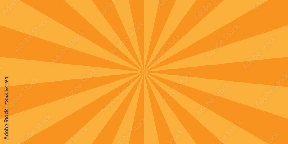 Abstract orange sun rays and sunburst backdrop background. seamless ...