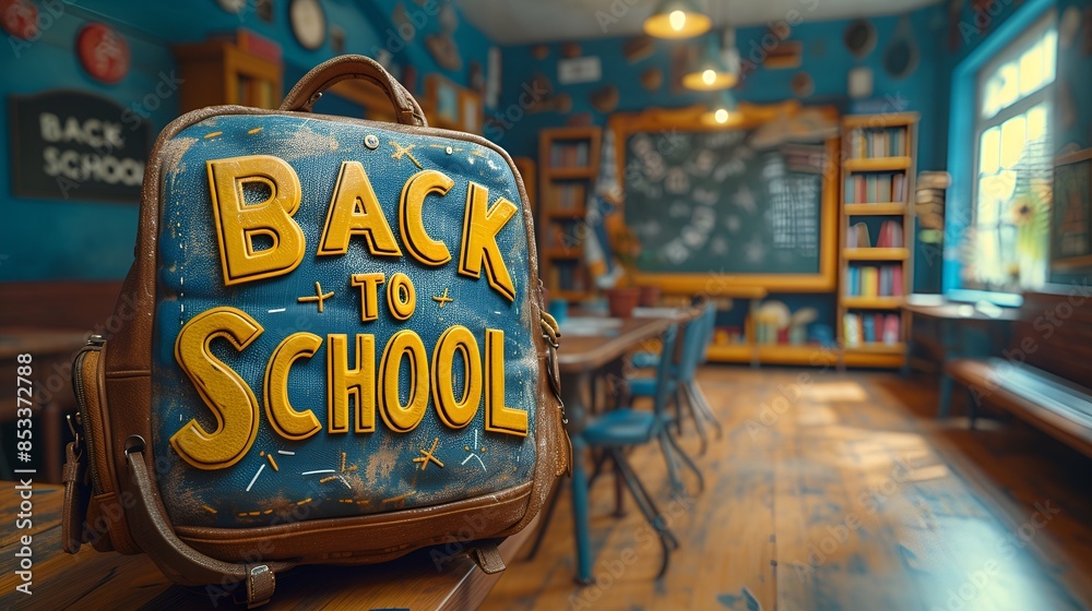 “BACK TO SCHOOL” sign - graphic resource -bold letters - classroom ...