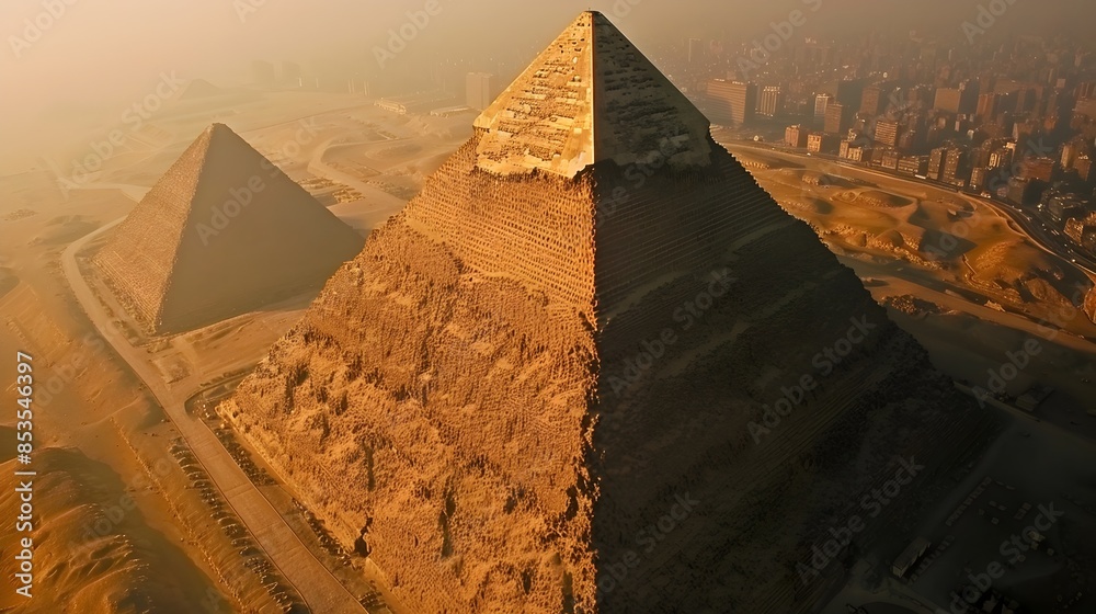 Blueprints of an Ancient Civilization s Pyramids in the Vast Desert ...