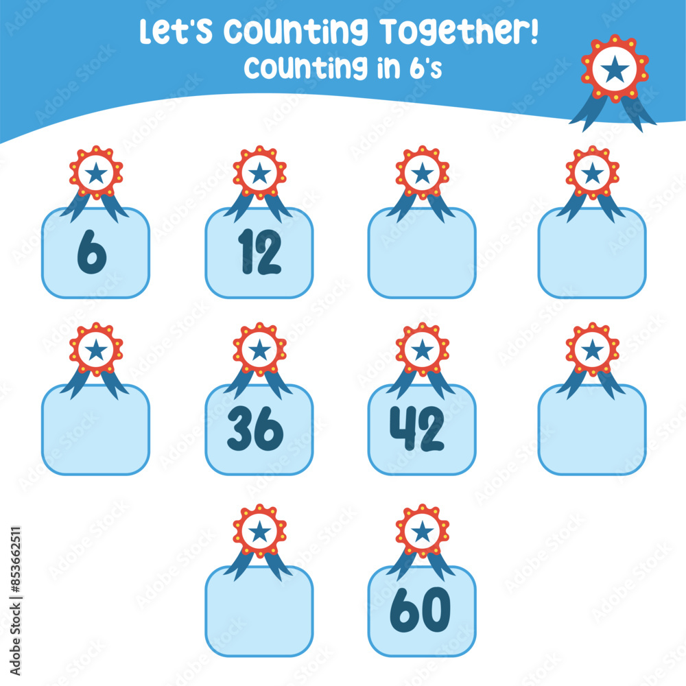 Mathematic counting worksheet. Math activity, count and write the ...