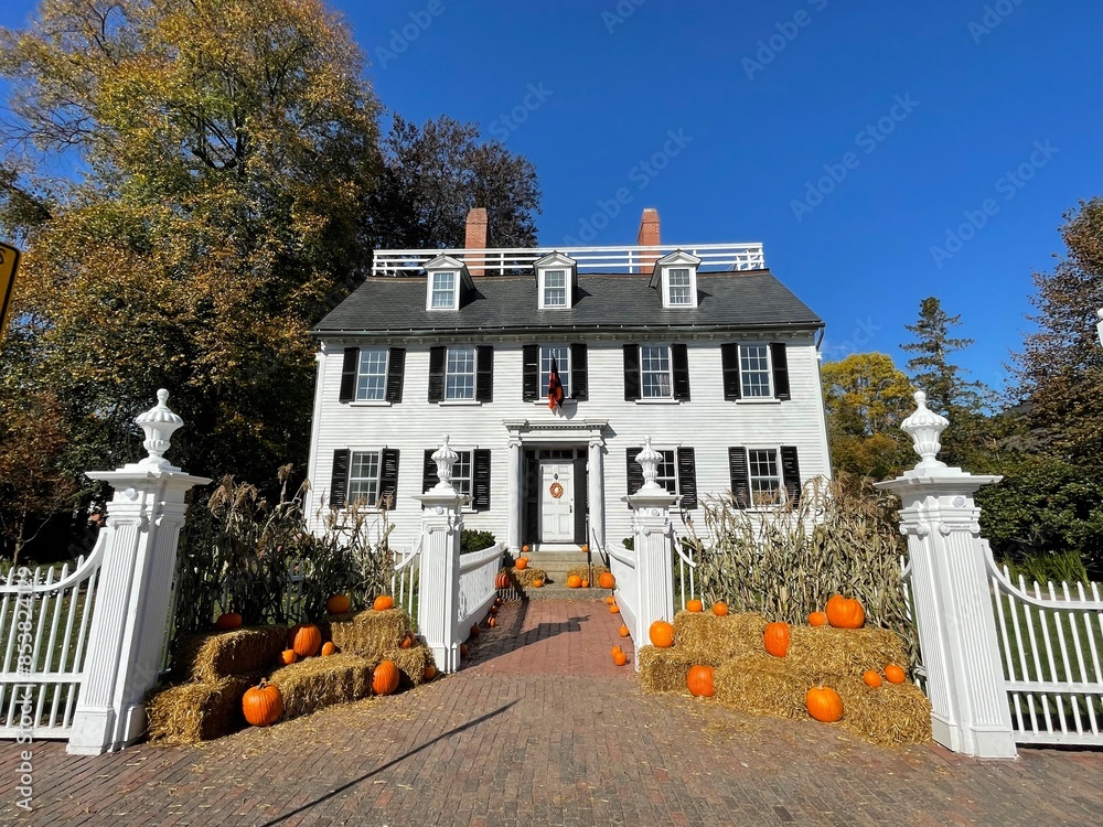 The Ropes mansion, a historic home in Salem, Massachusetts is operated ...