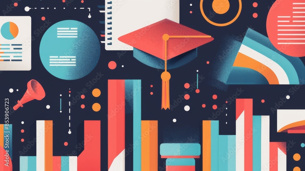 An education infographic displaying student achievement data ...