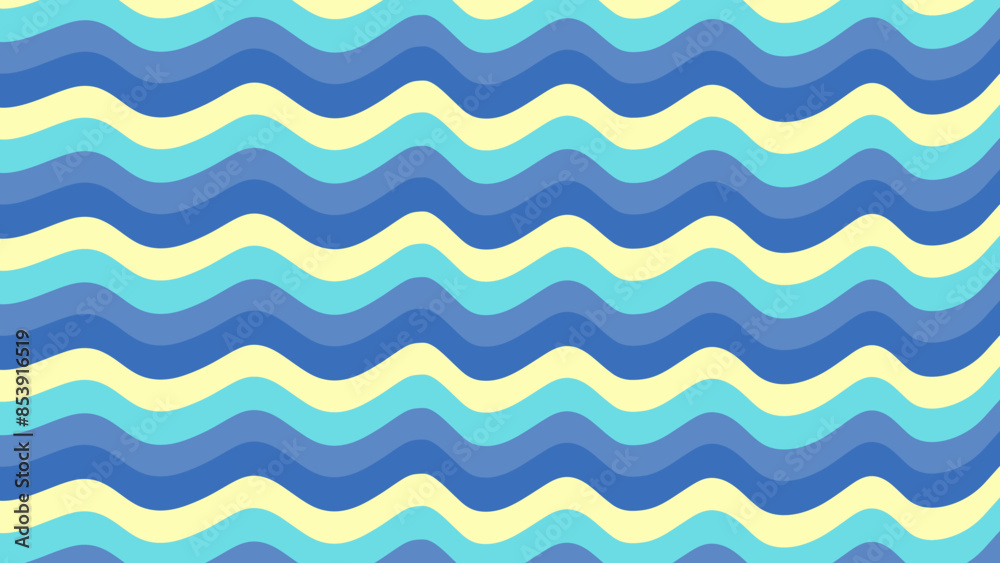 seamless blue background with waves pattern background. Vector ...