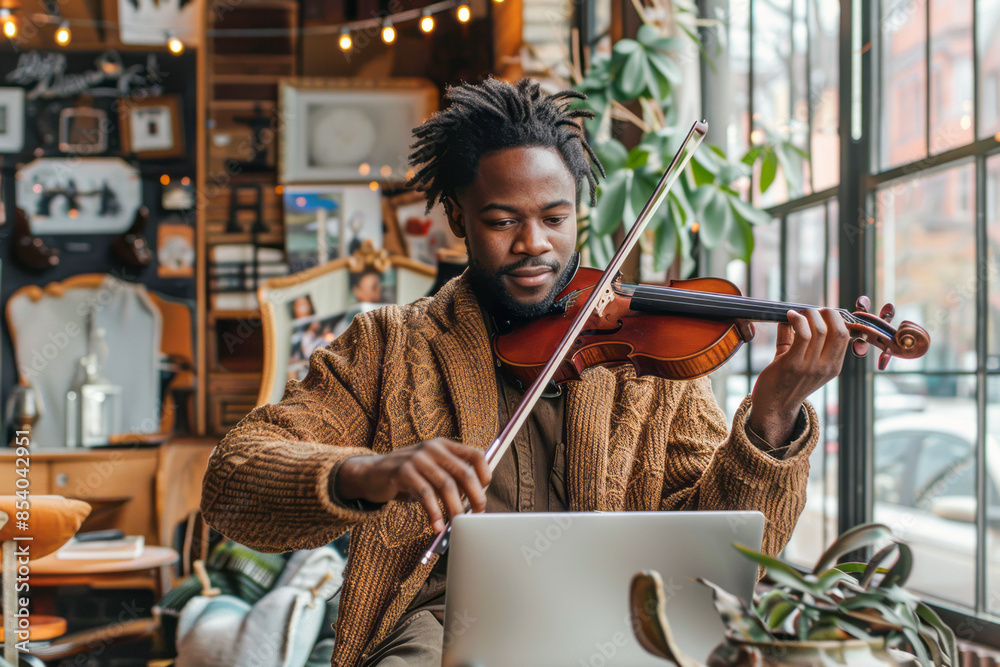 Virtual Violin Virtuoso: College student masters violin skills through ...