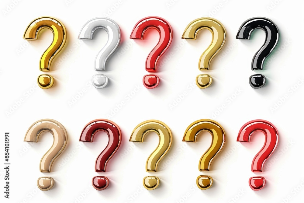 Question mark icon, quiz symbol, interrogation sign, simple rebus ...