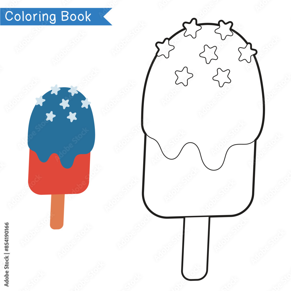 Independence Day USA coloring page. Coloring activity for children ...