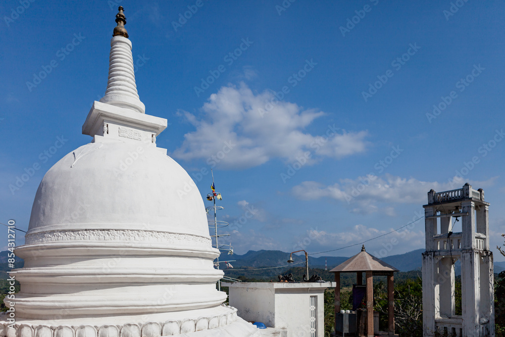 Stupa at Monaragala Temple, Kurunegala, Sri Lanka Stock Photo | Adobe Stock